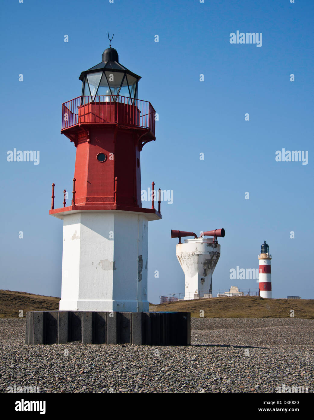 Lighthouse and foghorn Stock Photo - Alamy