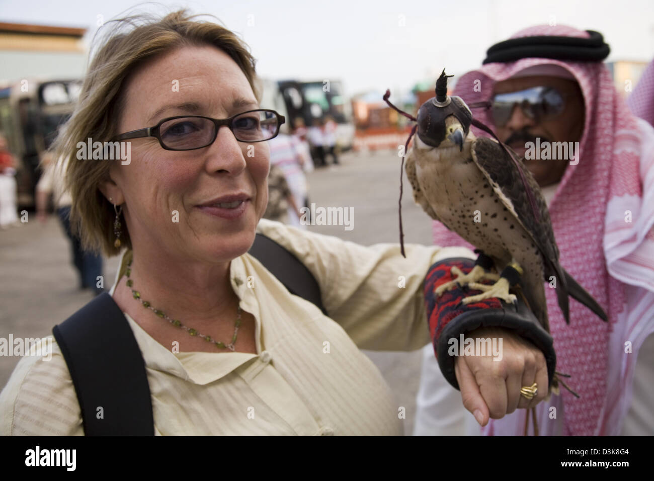 Falcon on arm hi-res stock photography and images - Alamy