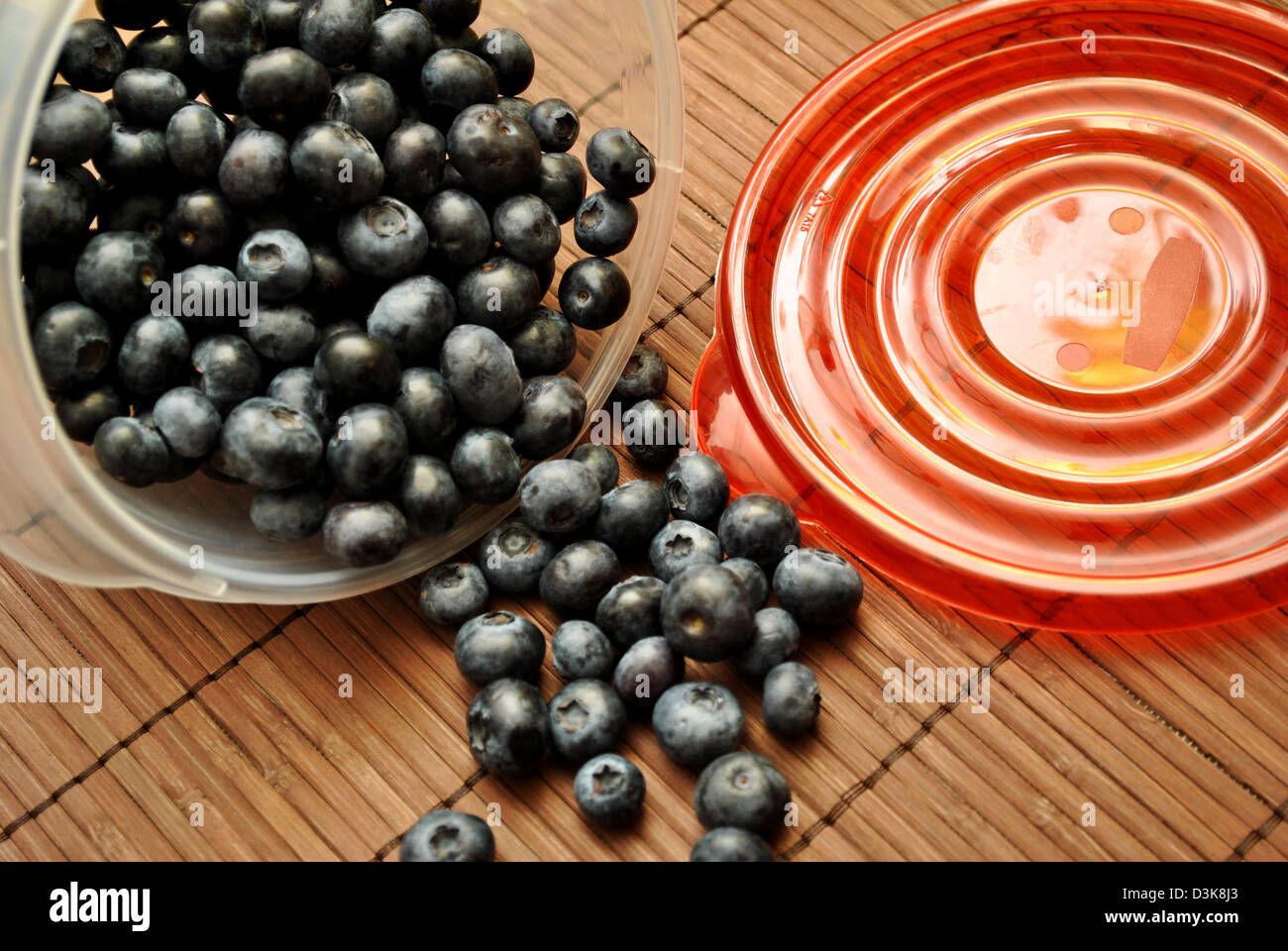 Blueberries in a Storage Container Stock Photo - Alamy