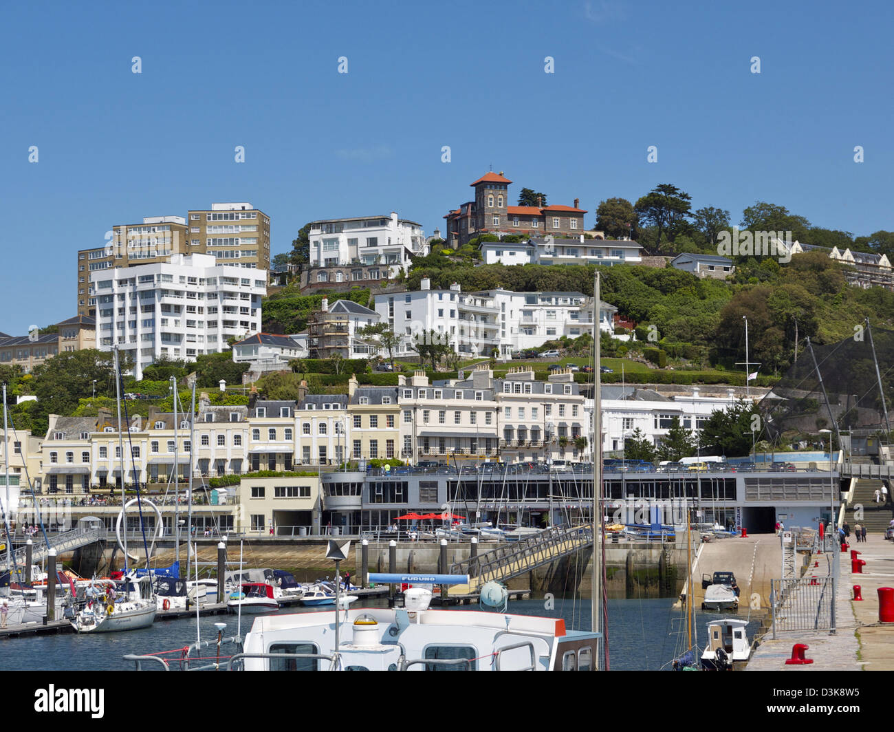 Torquay harbour from Haldon pier Stock Photo - Alamy