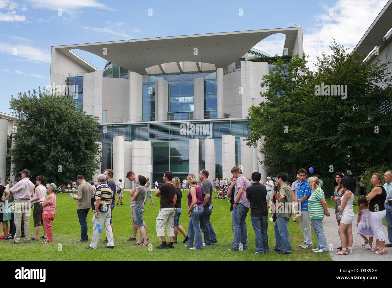 Berlin, Germany, open house at the Federal Chancellery Chancellor ...