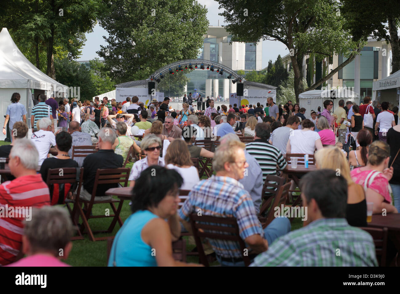 Berlin, Germany, open house at the Federal Chancellery Chancellor ...