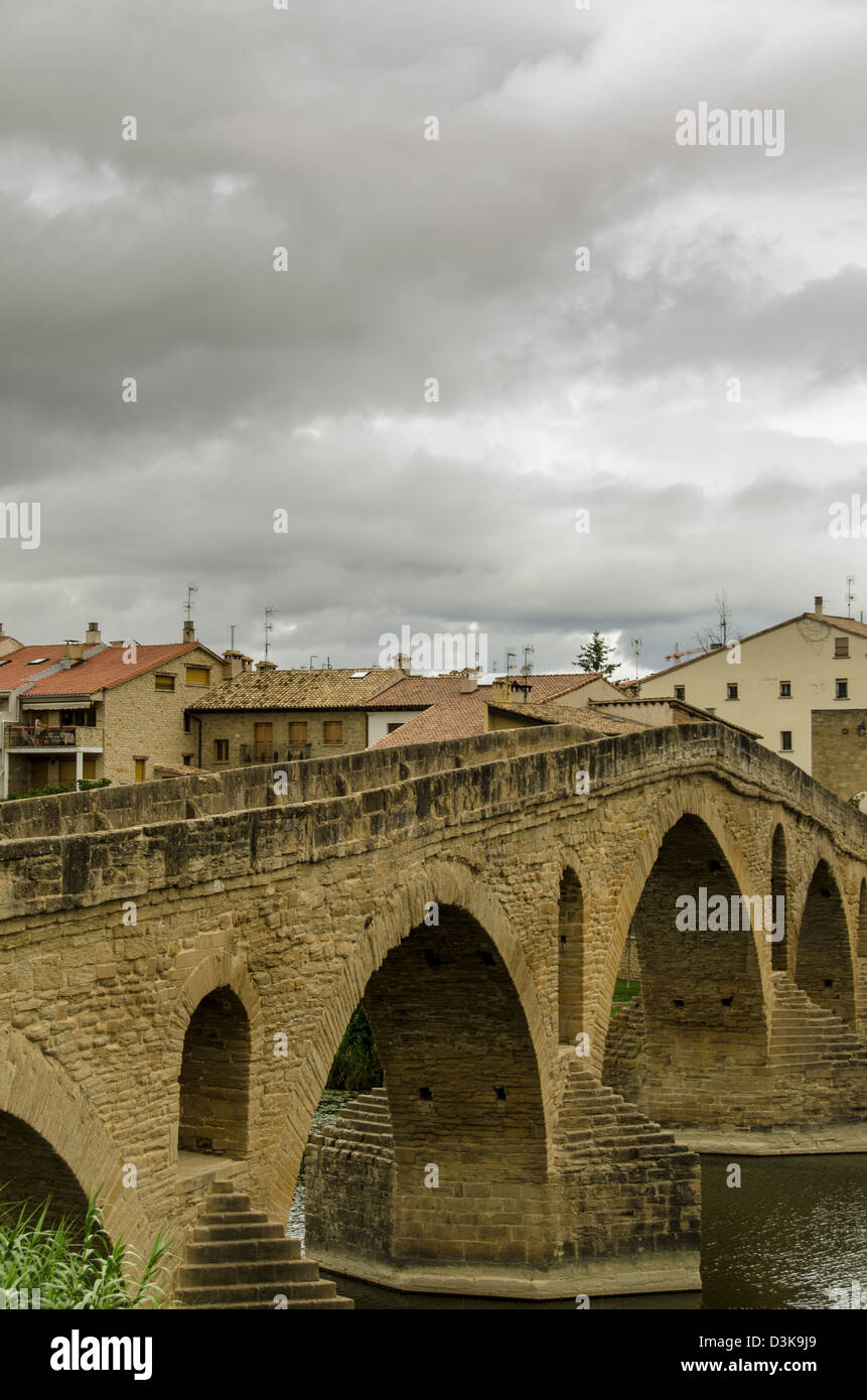 Puente la Reina, Navarre, Spain Stock Photo - Alamy