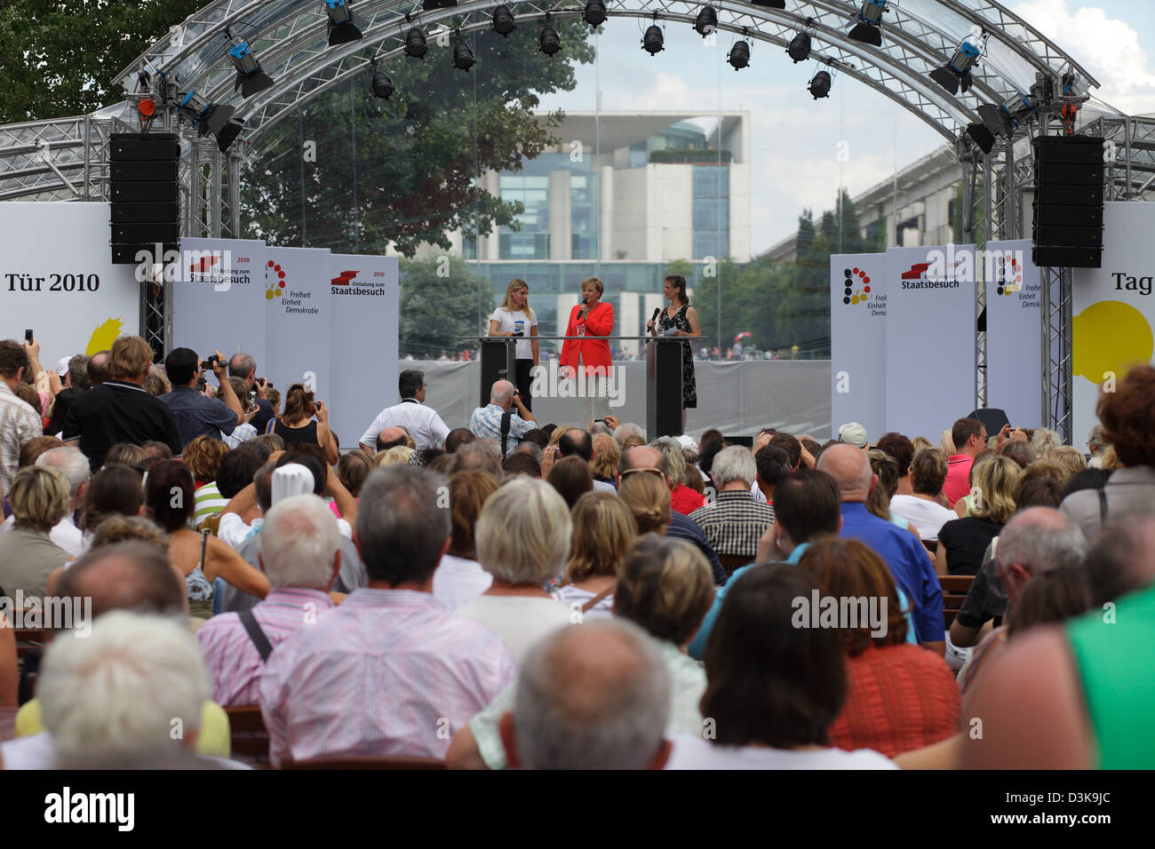 Berlin, Germany, open house at the Federal Chancellery Chancellor ...
