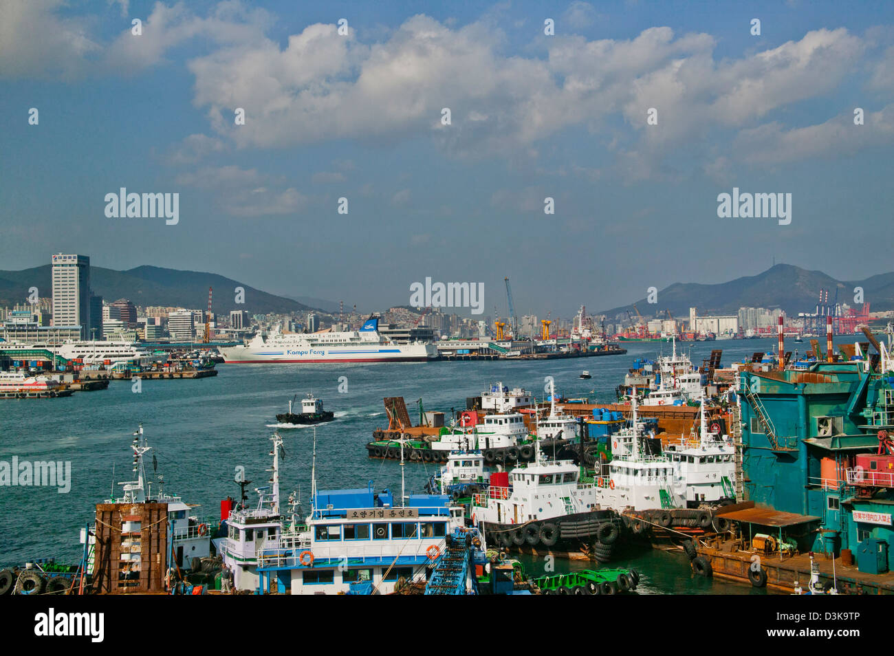 Republic of Korea, Busan, view of Busan Harbour Stock Photo - Alamy