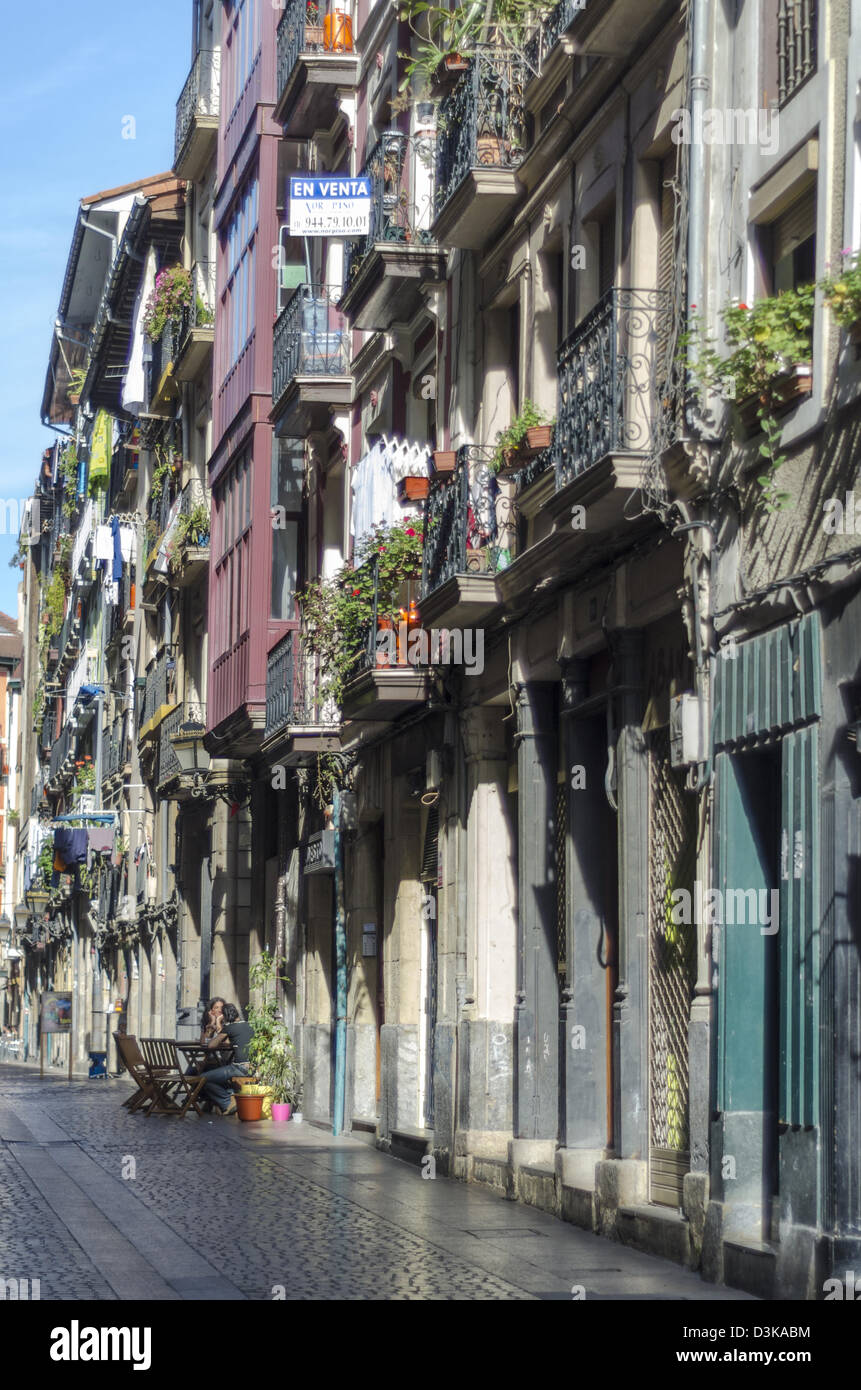 City centre streets, Bilbao, Basque Country, Spain Stock Photo - Alamy