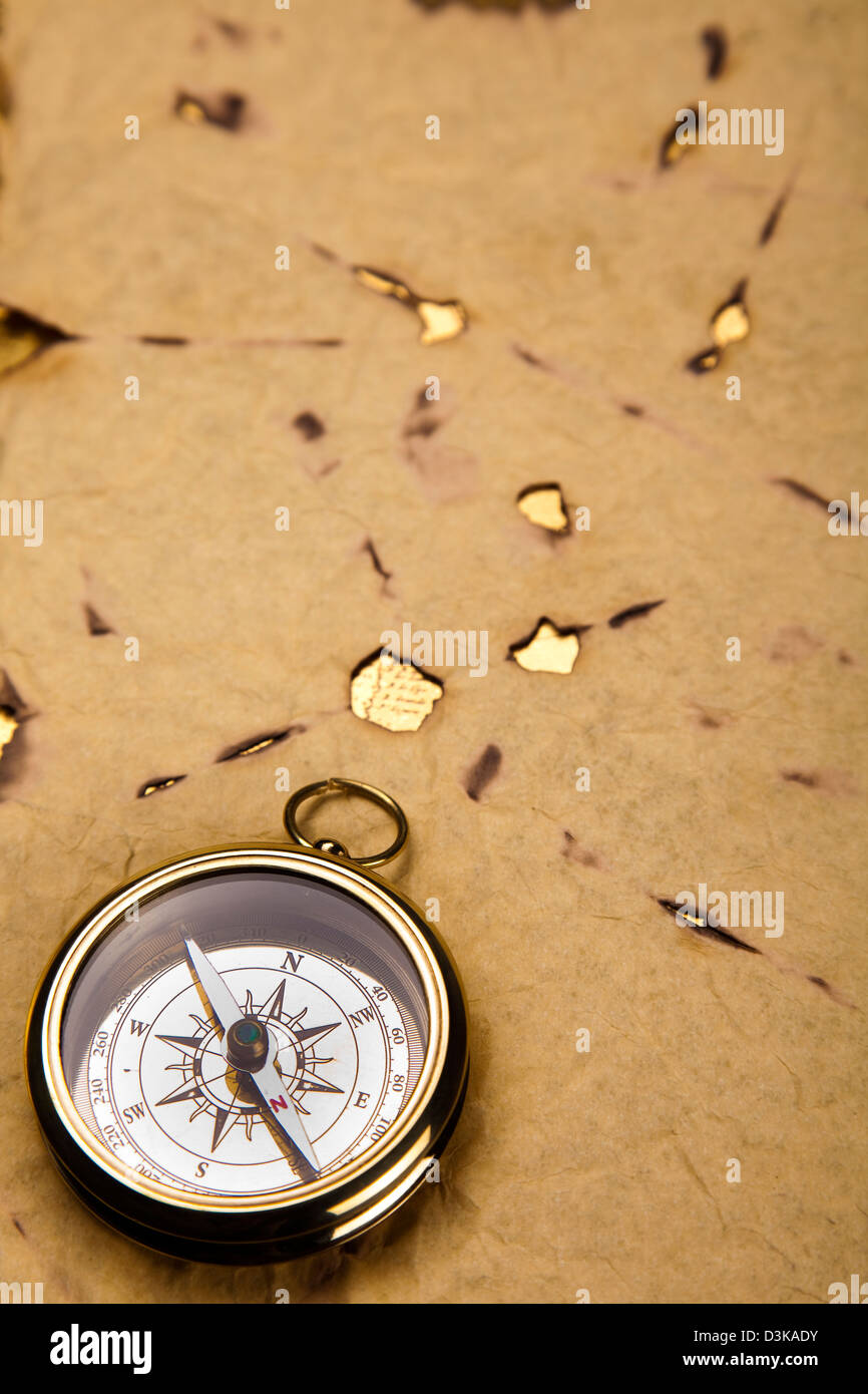 Navigation earth, Compass Stock Photo - Alamy