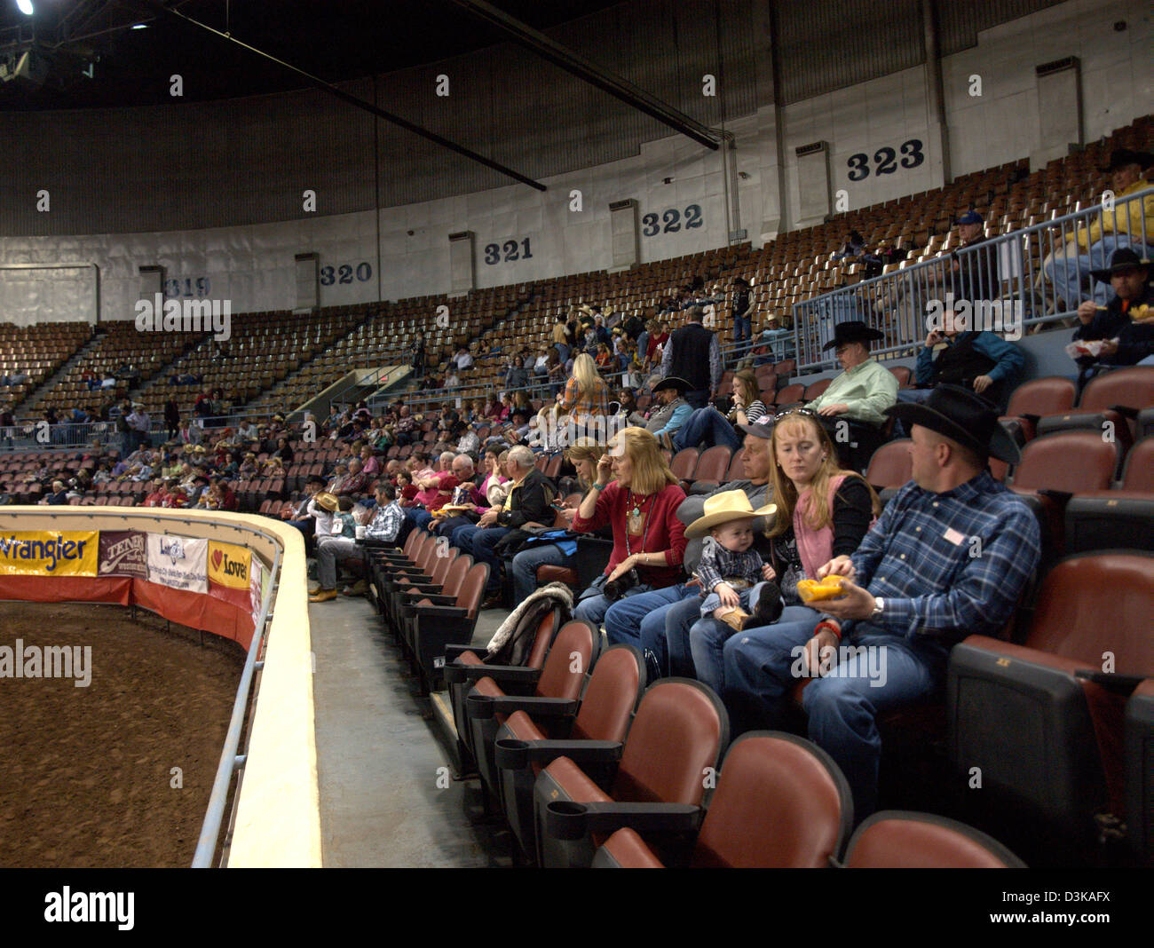 Young spectators at the National Finals Rodeo in Oklahoma City ...