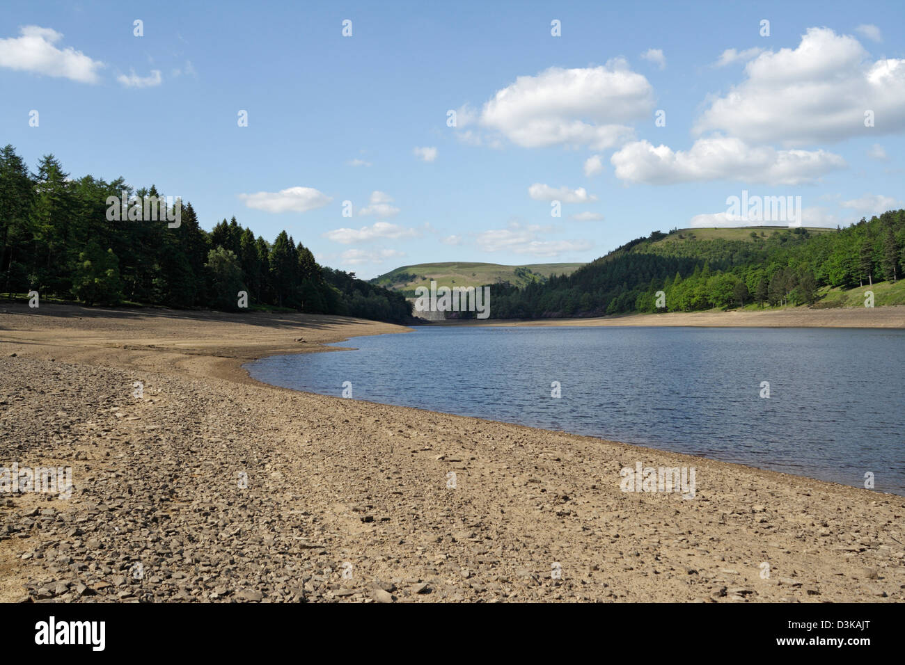 Derwent Reservoir in the Peak District Derbyshire England after a spell ...