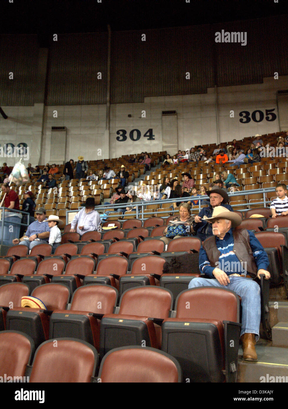Young spectators at the National Finals Rodeo in Oklahoma City ...