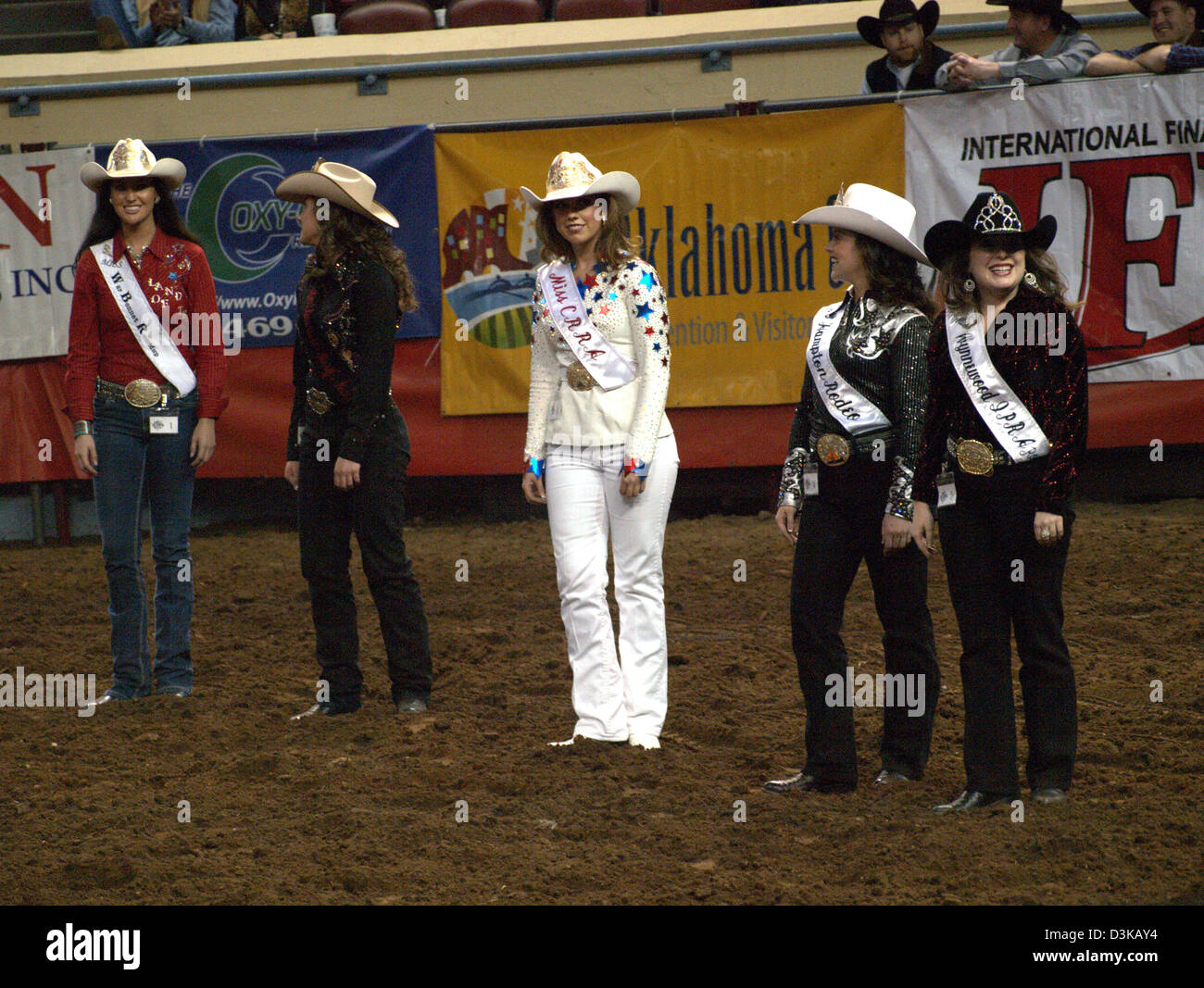 Cowgirls at the National Finals Rodeo in Oklahoma City, Oklahoma, USA ...