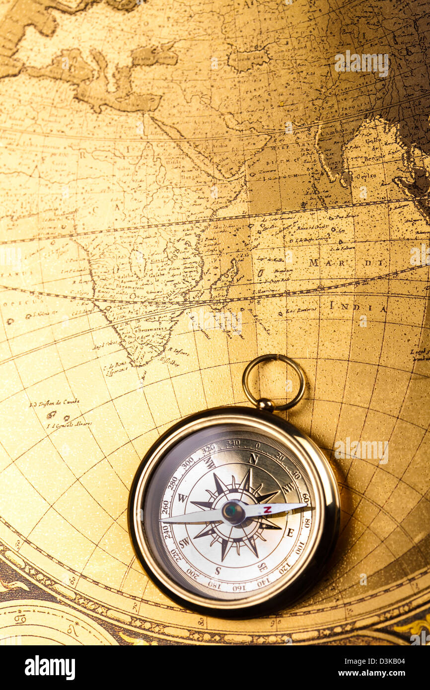 Earth and compass hi-res stock photography and images - Alamy