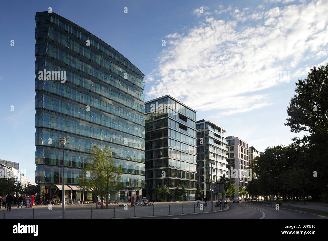 Berlin, Germany, the new construction office building on Lenne Triangle ...