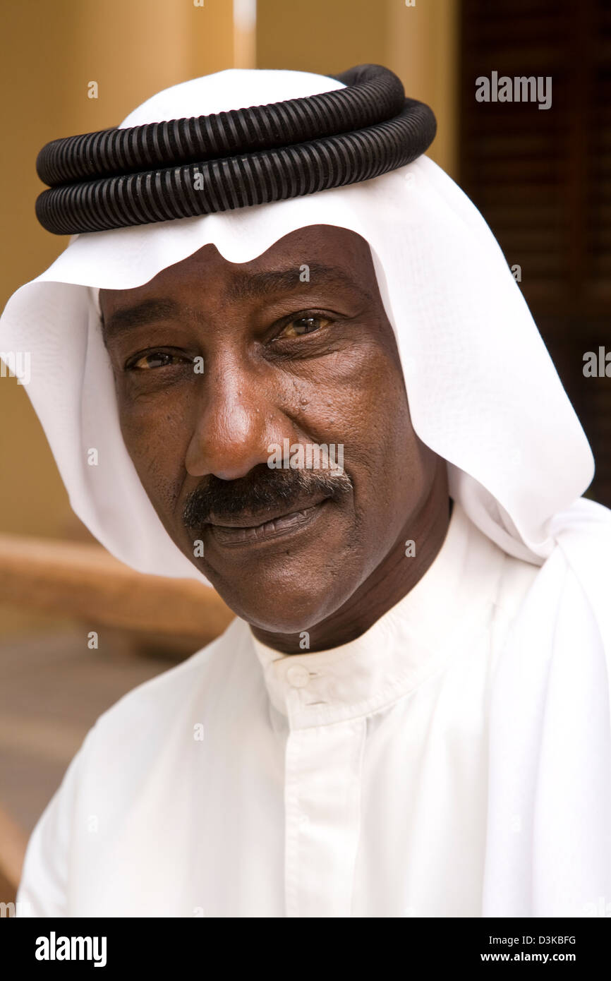 This Bahrani gent is attired in the traditional headscarf of the Gulf ...