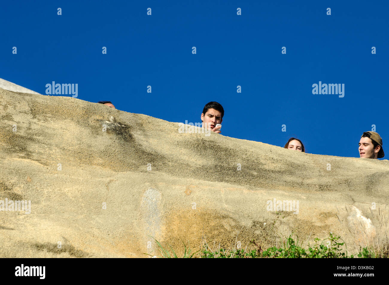 Children heads playing Stock Photo - Alamy