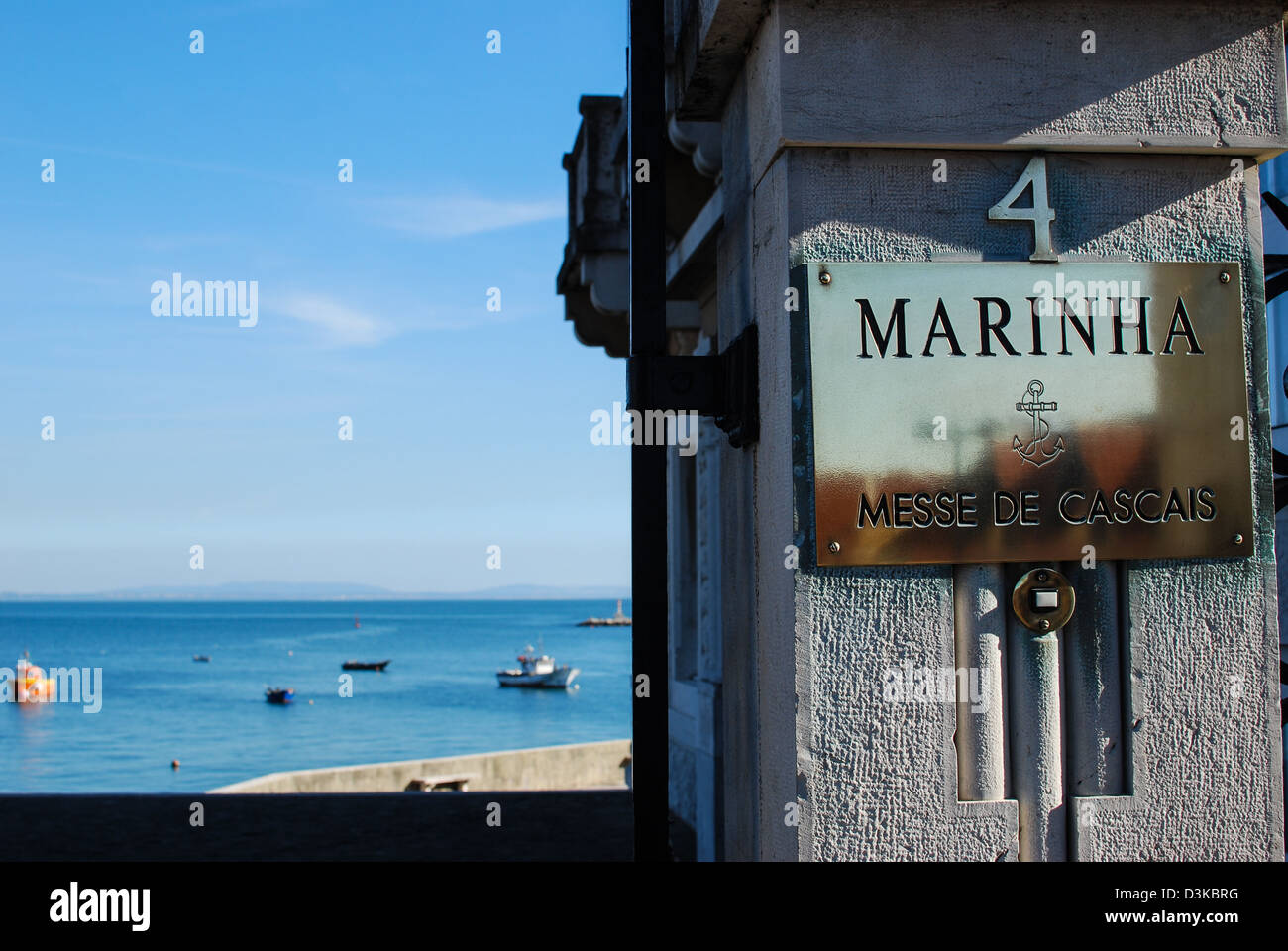 Marinha sign in Cascais Portugal Stock Photo - Alamy