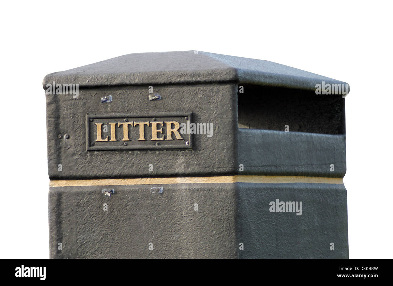 White litter bin hi-res stock photography and images - Alamy