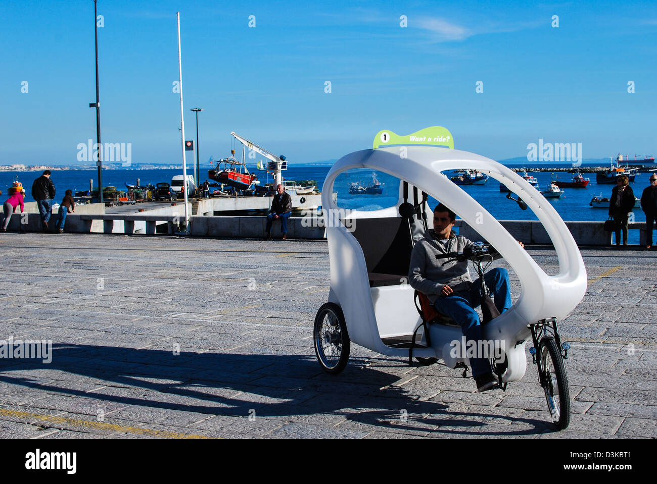 Bike taxi in Cascais Stock Photo - Alamy