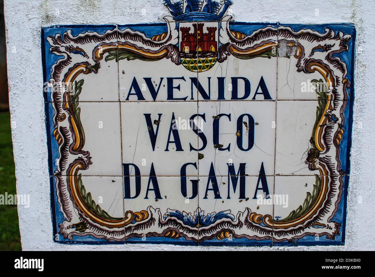 avenida Vasco da Gama road sign Stock Photo - Alamy