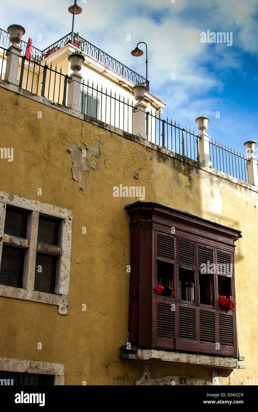 Old building in Lisbon Portugal Stock Photo - Alamy