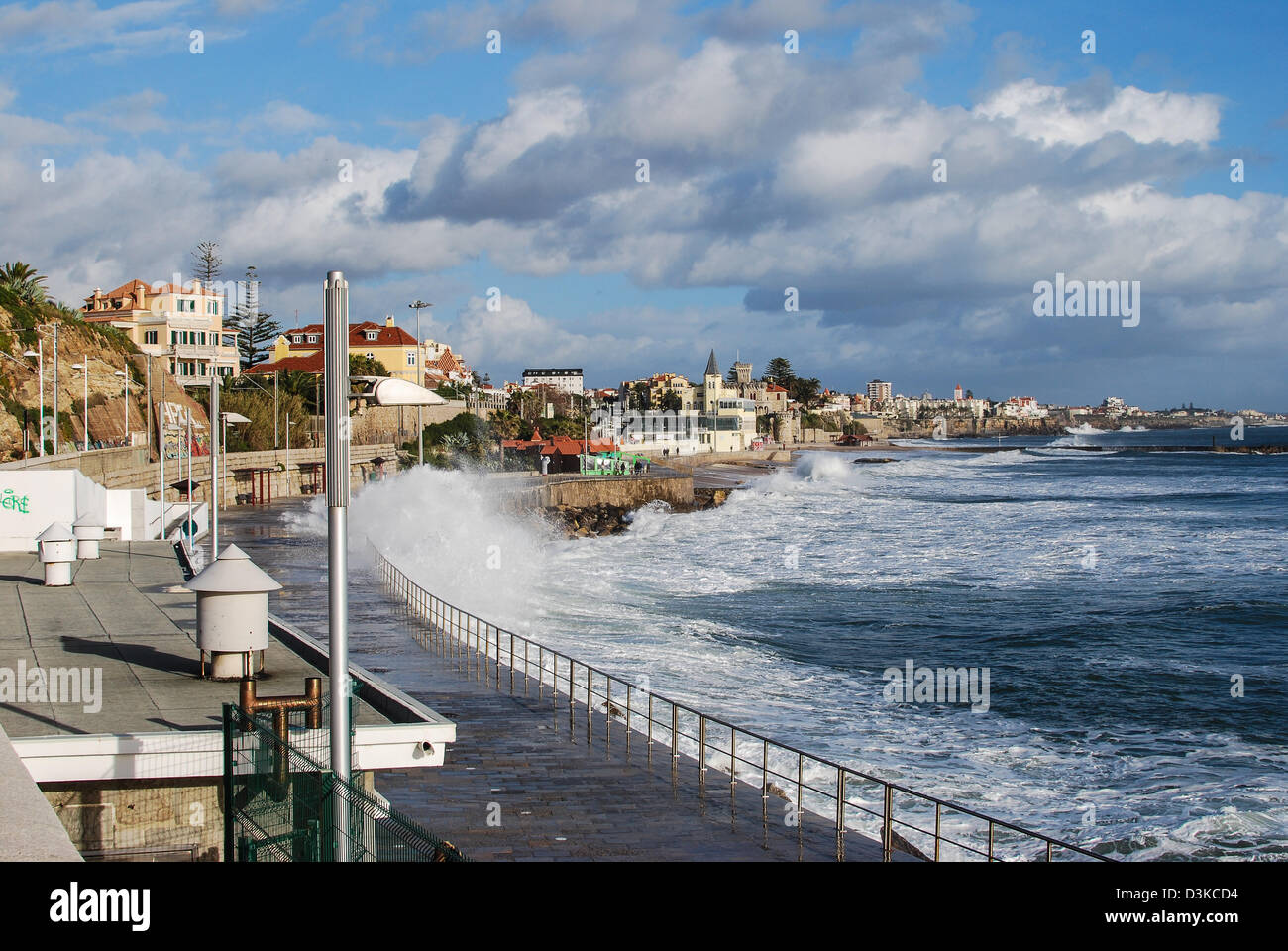 Seafront promenade in Cascais Portugal Stock Photo - Alamy