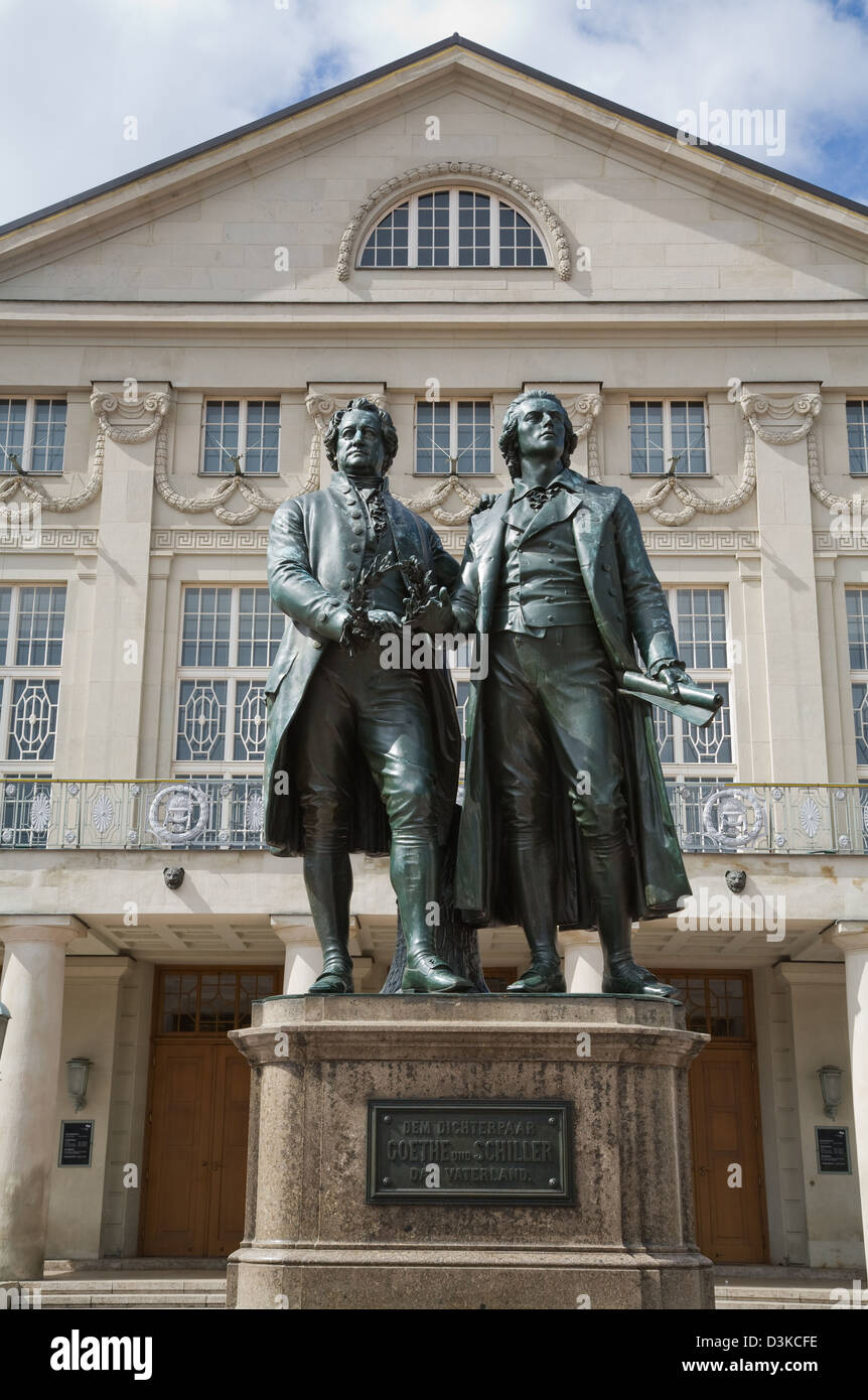 Schiller statue german national theater hi-res stock photography and ...