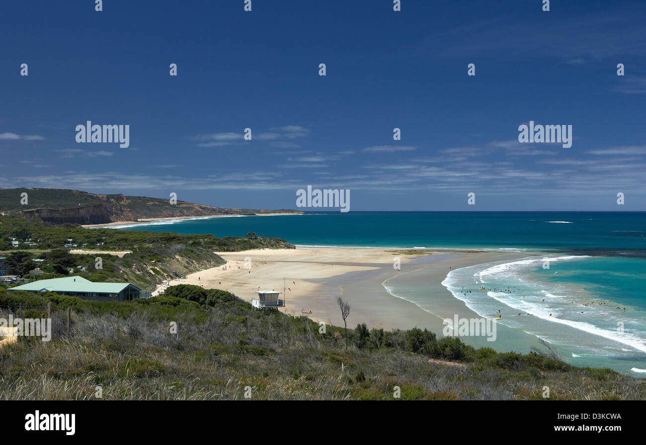 Anglesea, Australia, look at Middles Beach and Kuestenverlauf at ...