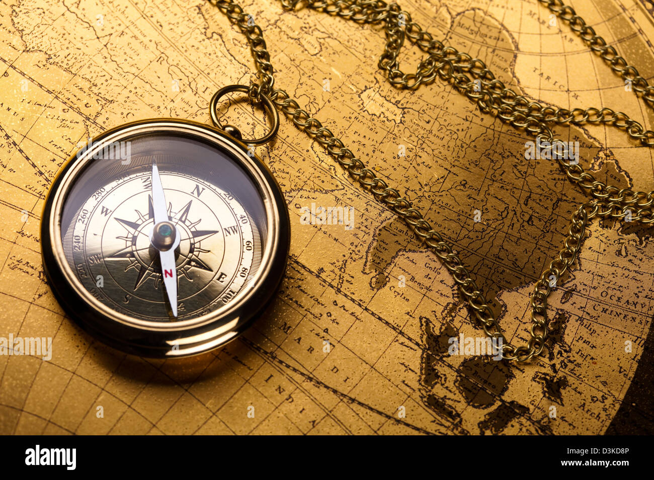 Navigation earth, Compass Stock Photo - Alamy