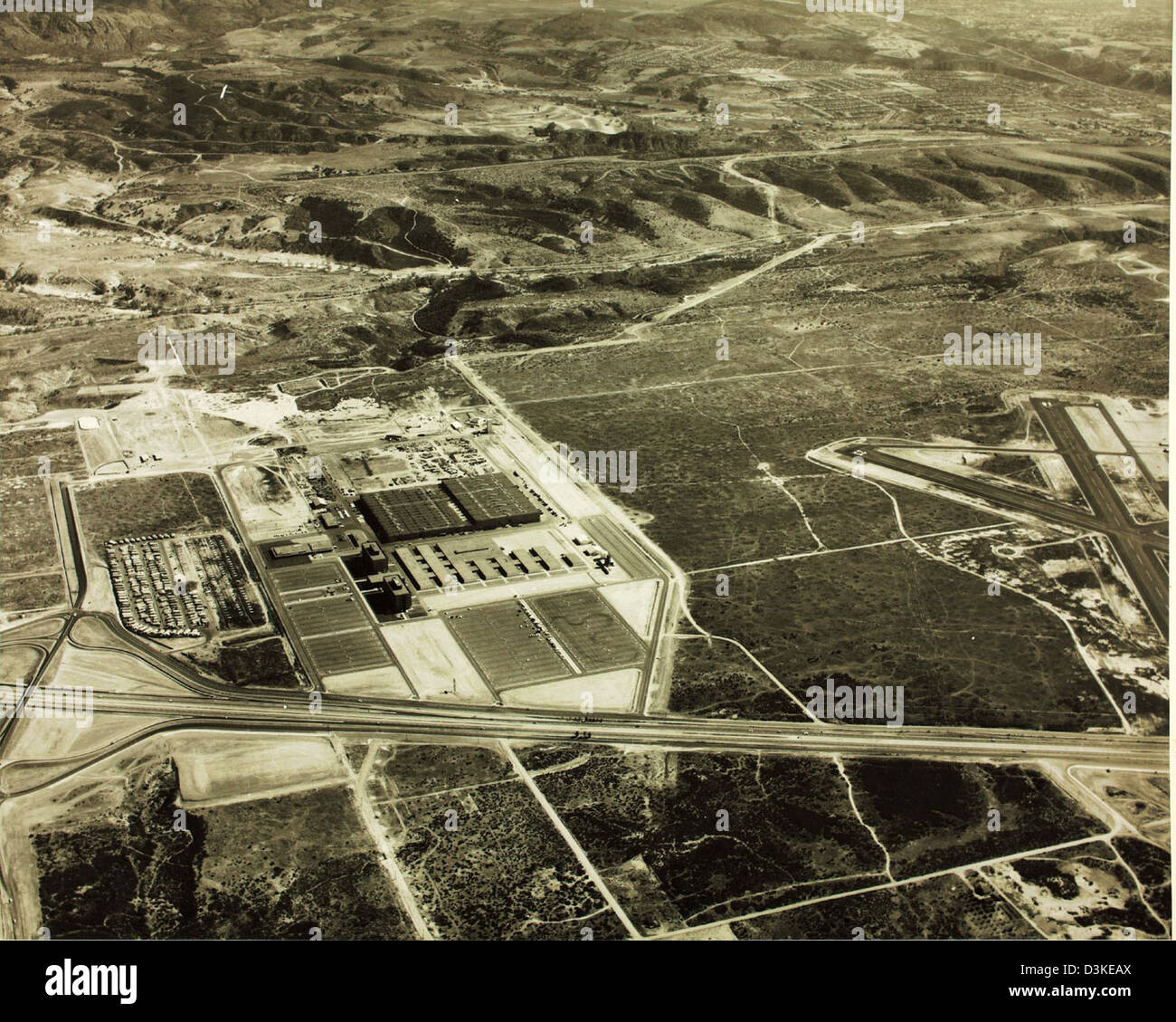 Aerial photograph of the San Diego area from the 1950s, capturing the ...