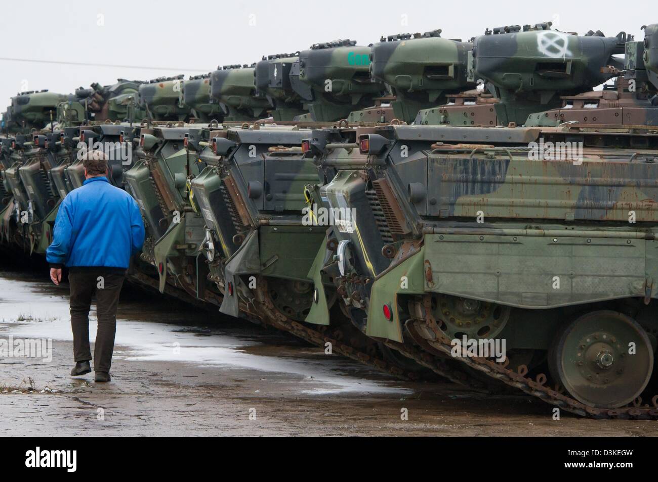 An employee of a company specialising in demilitarisation and the ...