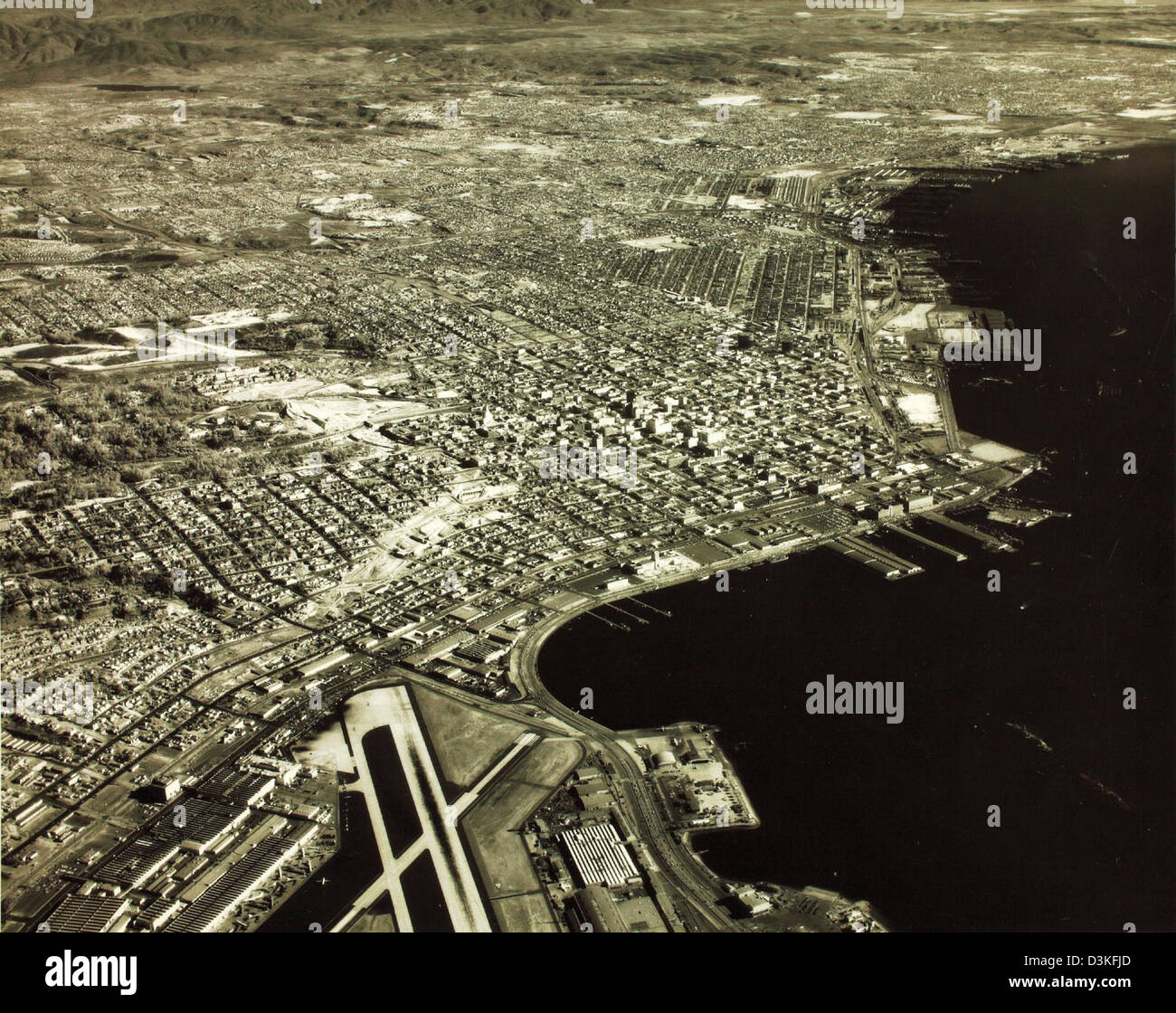 This aerial photograph, captured by Howard Rozelle between 1960 and ...