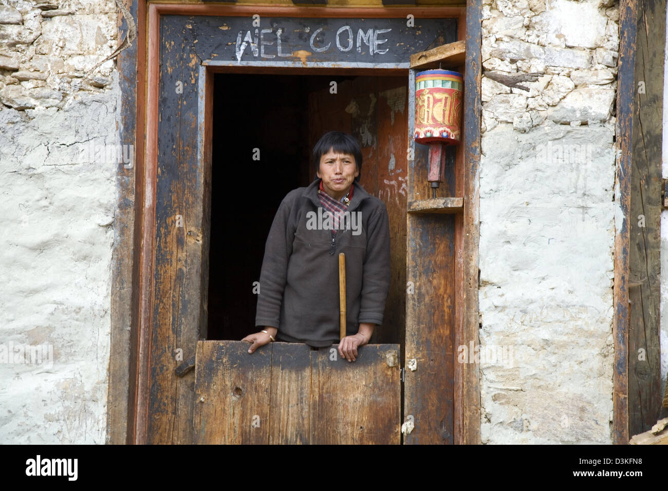 Traditional Bhutanese houses comprise the main settlement of farmers in ...