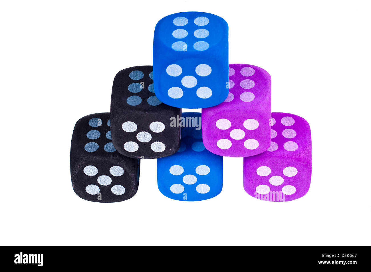 Dice pyramid hi-res stock photography and images - Alamy