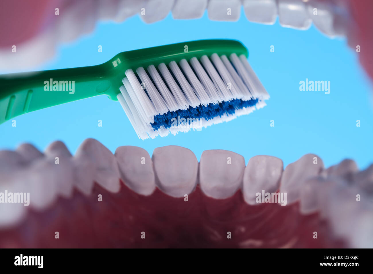 Teeth, Dental health care objects Stock Photo - Alamy