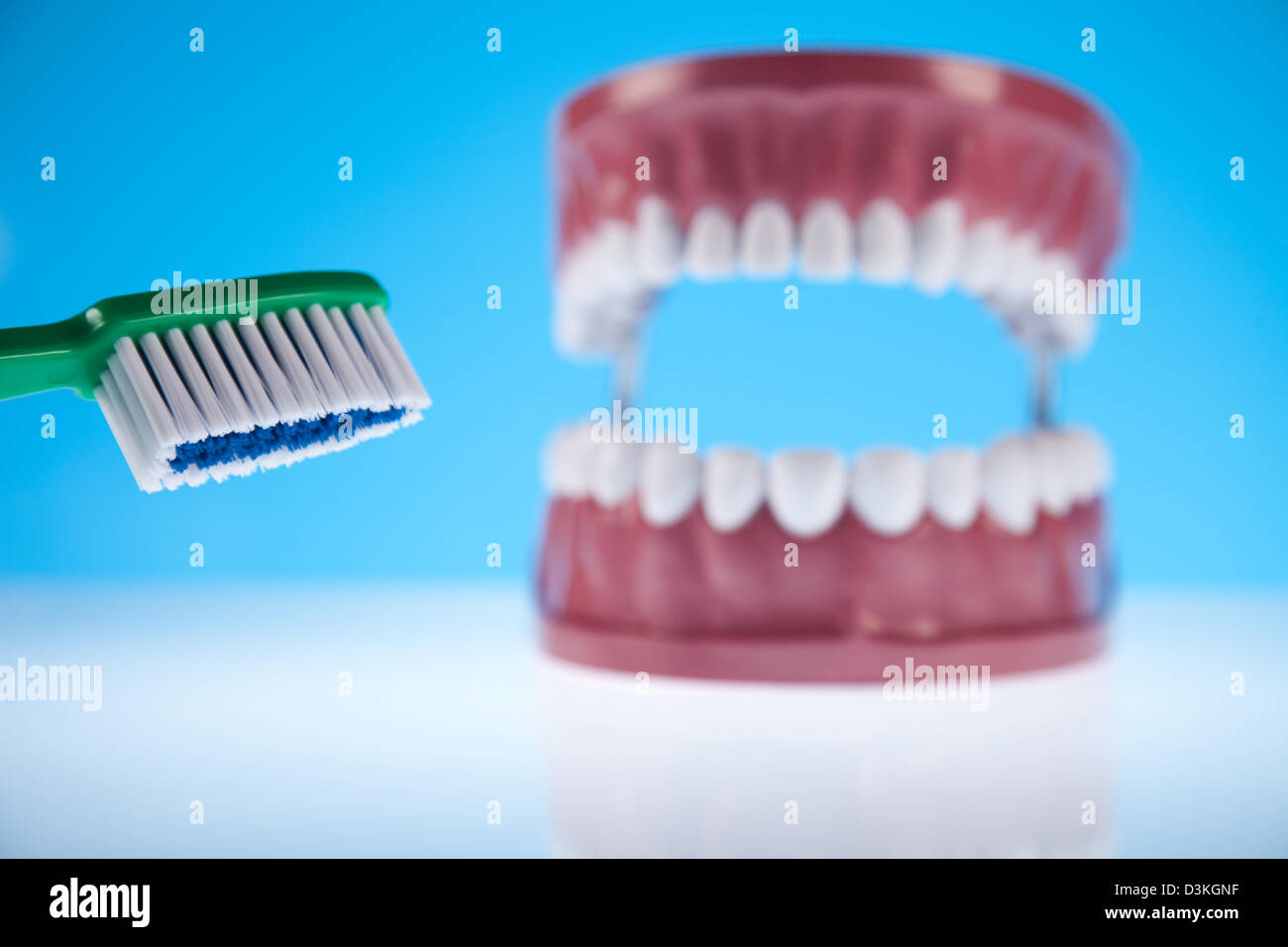 Teeth, Dental health care objects Stock Photo - Alamy