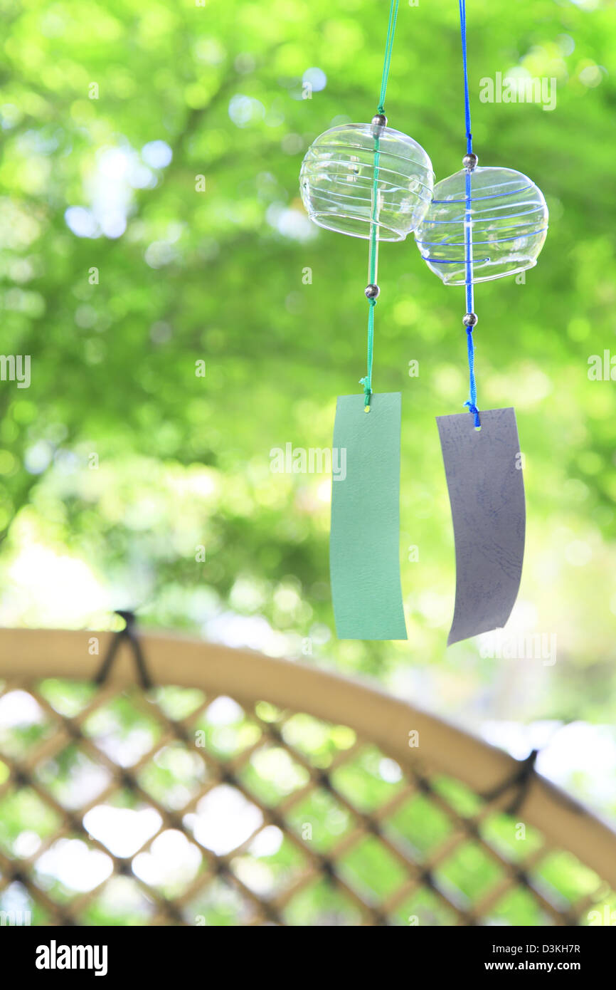 Glass wind chimes hi-res stock photography and images - Alamy