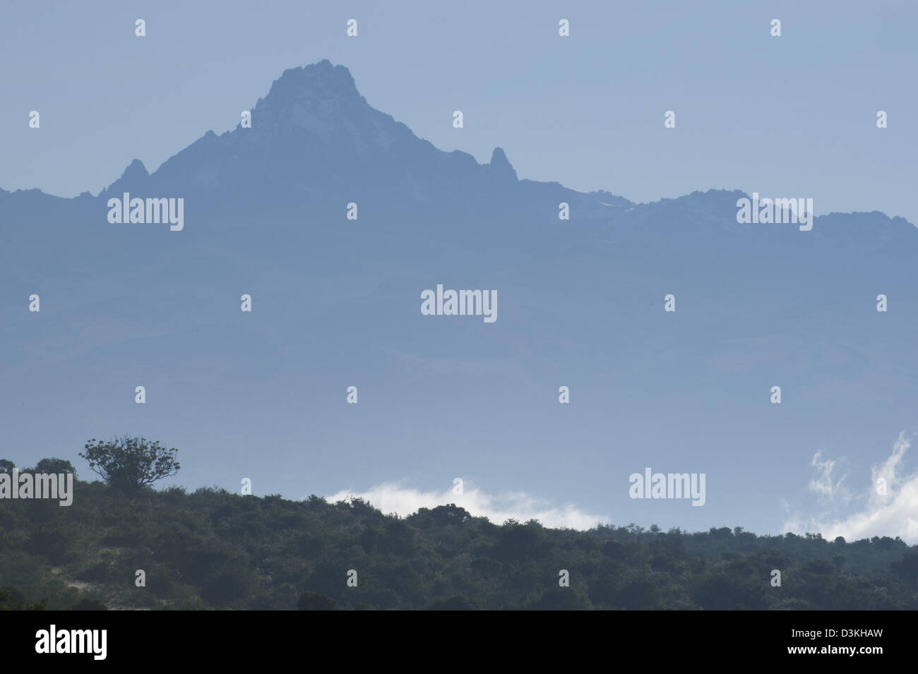 Mount Kenya, Solio Game Ranch, Laikipia, Kenya Stock Photo - Alamy