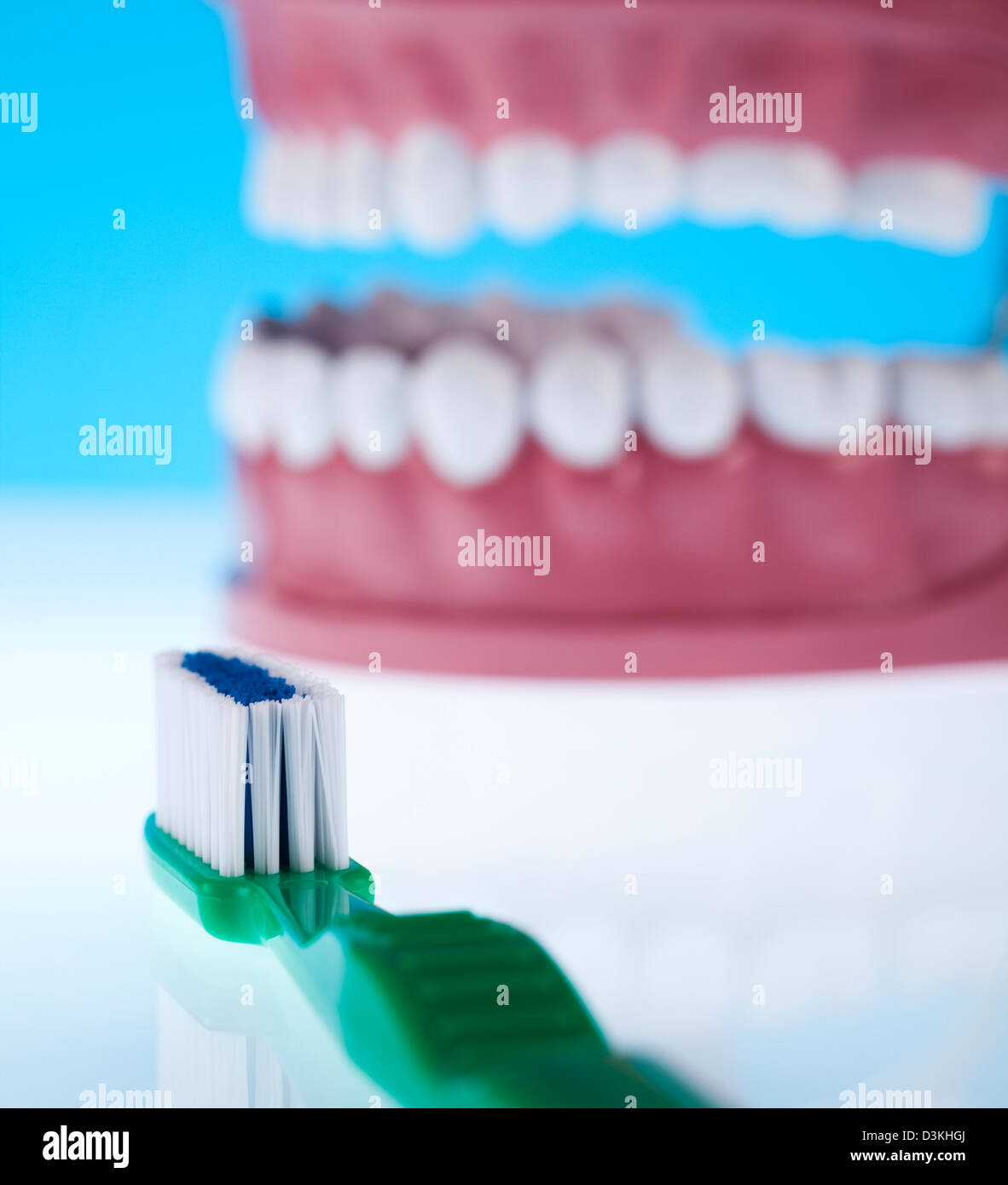 Teeth, Dental health care objects Stock Photo - Alamy
