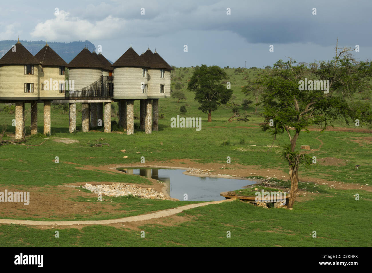 Sarova Salt Lick Lodge, Taita Hills Wildlife Sanctuary, Kenya Stock ...
