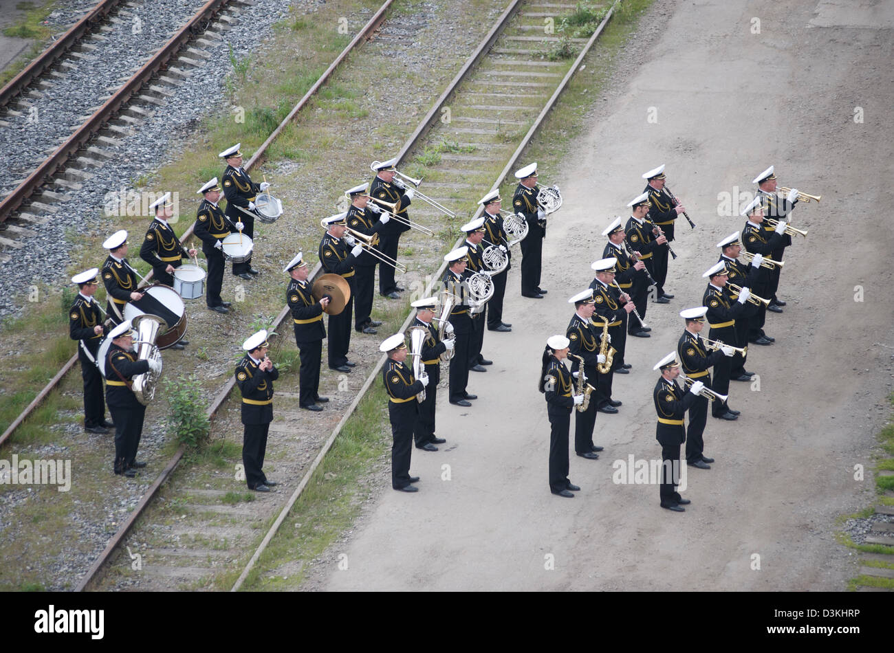 Russian military band hi-res stock photography and images - Alamy