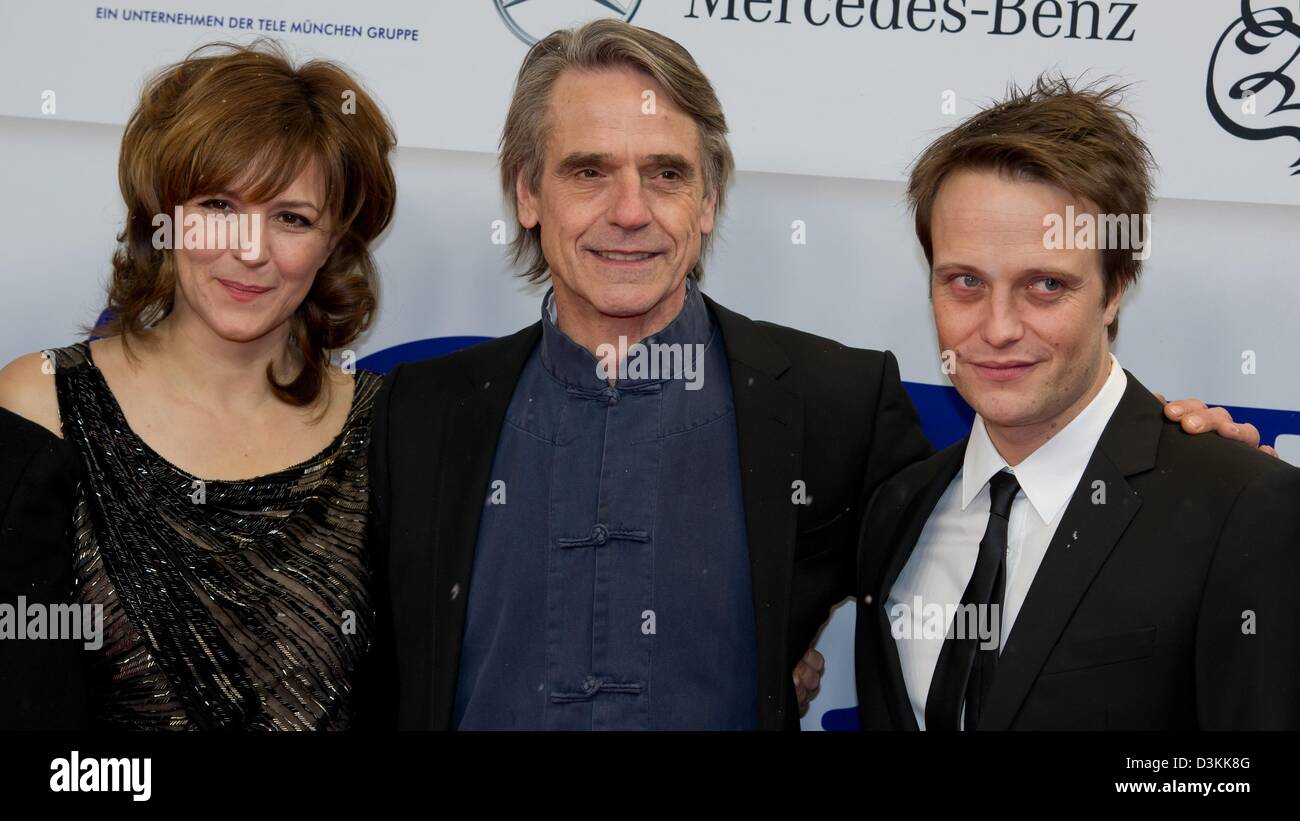 Actors Martina Gedeck, Jeremy Irons and August Diehl arrive at the ...