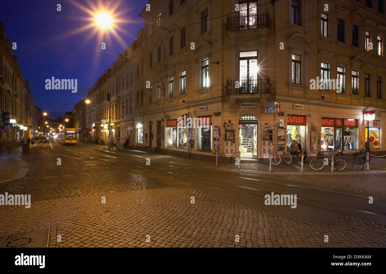 Dresden, Germany, and the intersection of Louise Street Rothenburger ...