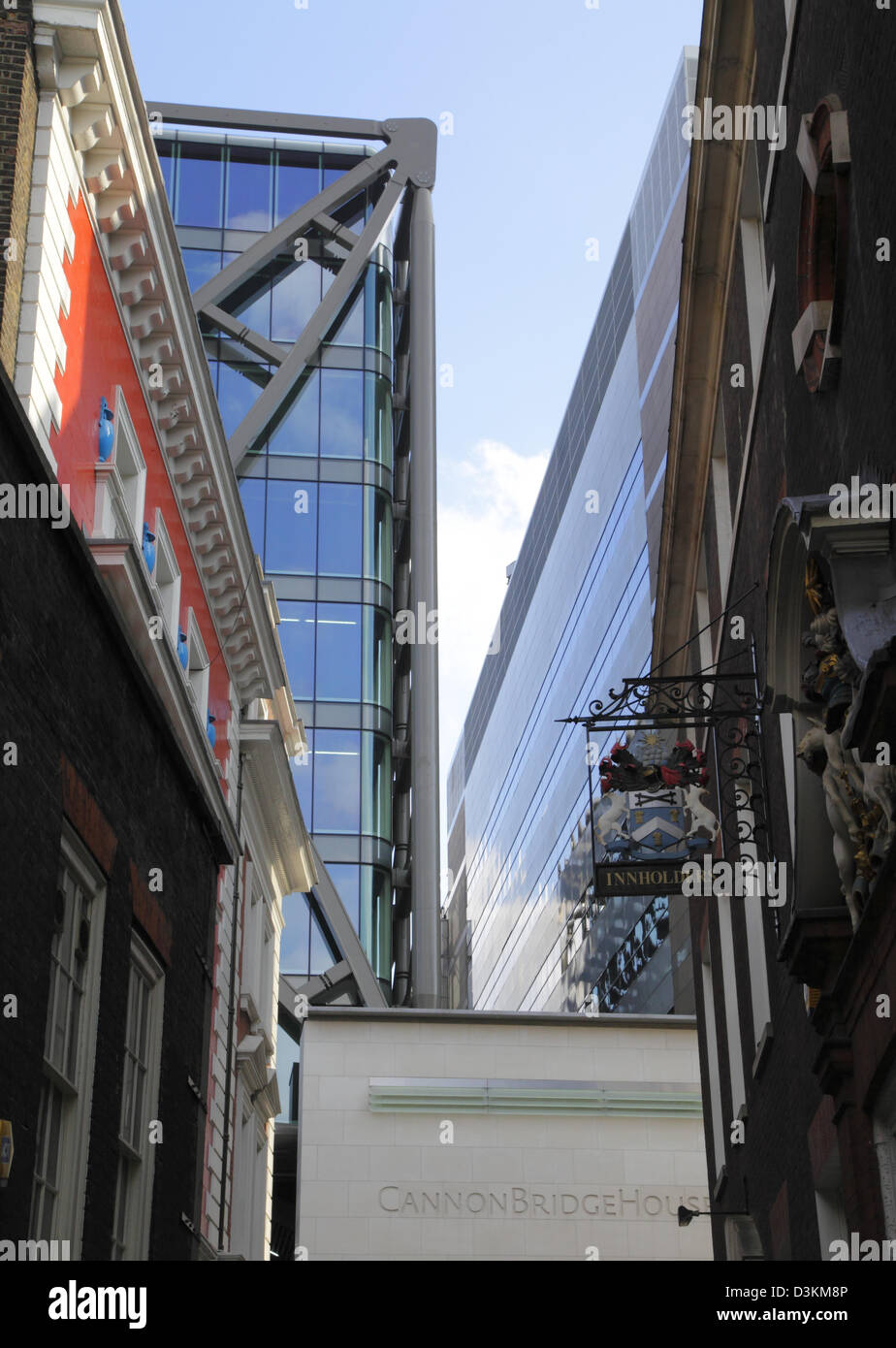 City buildings and offices near Cannon Street London England UK GB ...