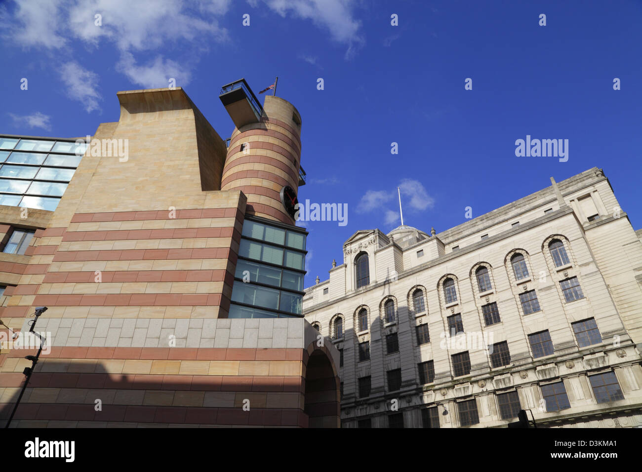 City architecture, One Poultry building, City of London, England, UK ...