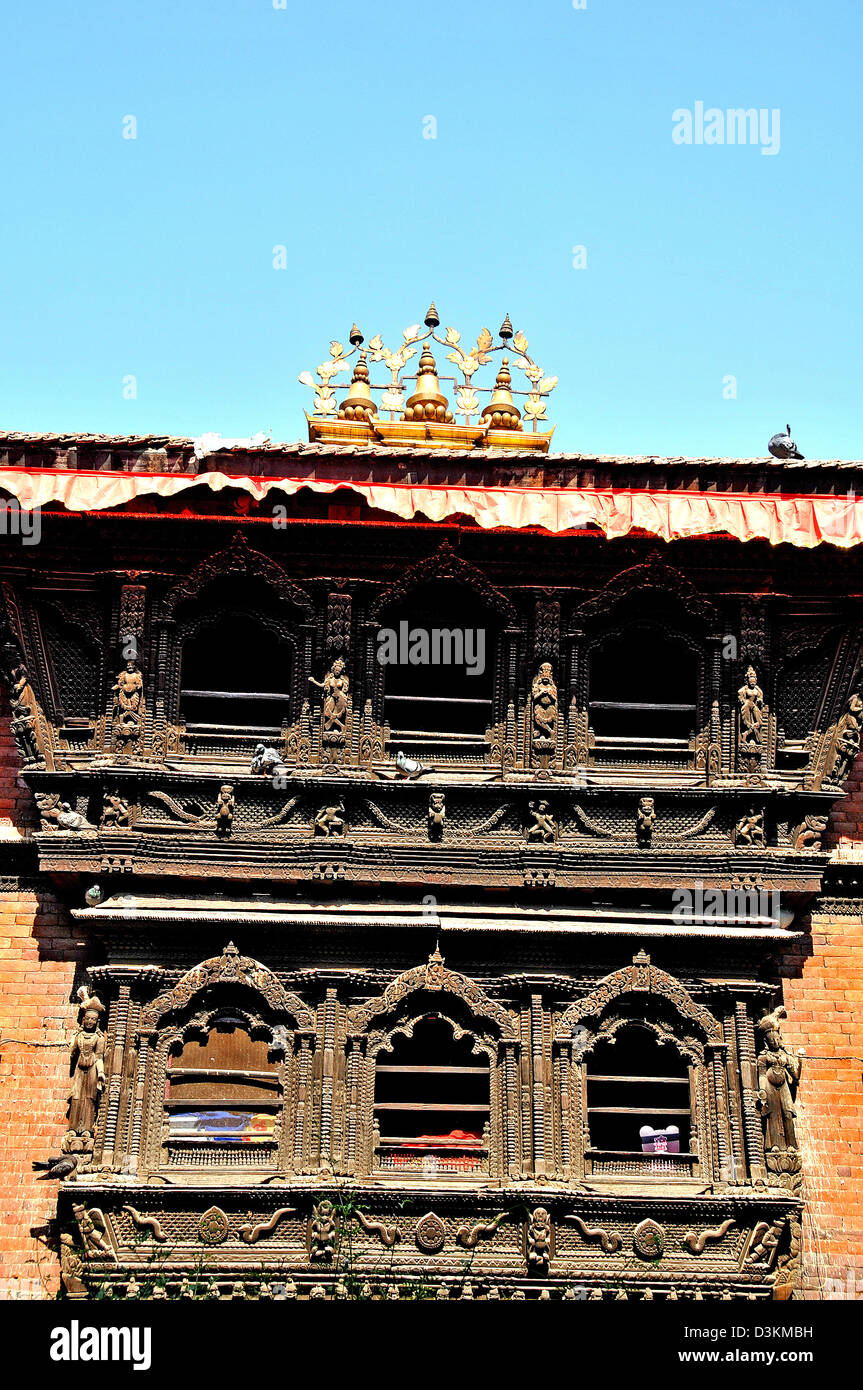 Kumari Ghar the home of the Kumari or living goddess, Kathmandu, Nepal ...