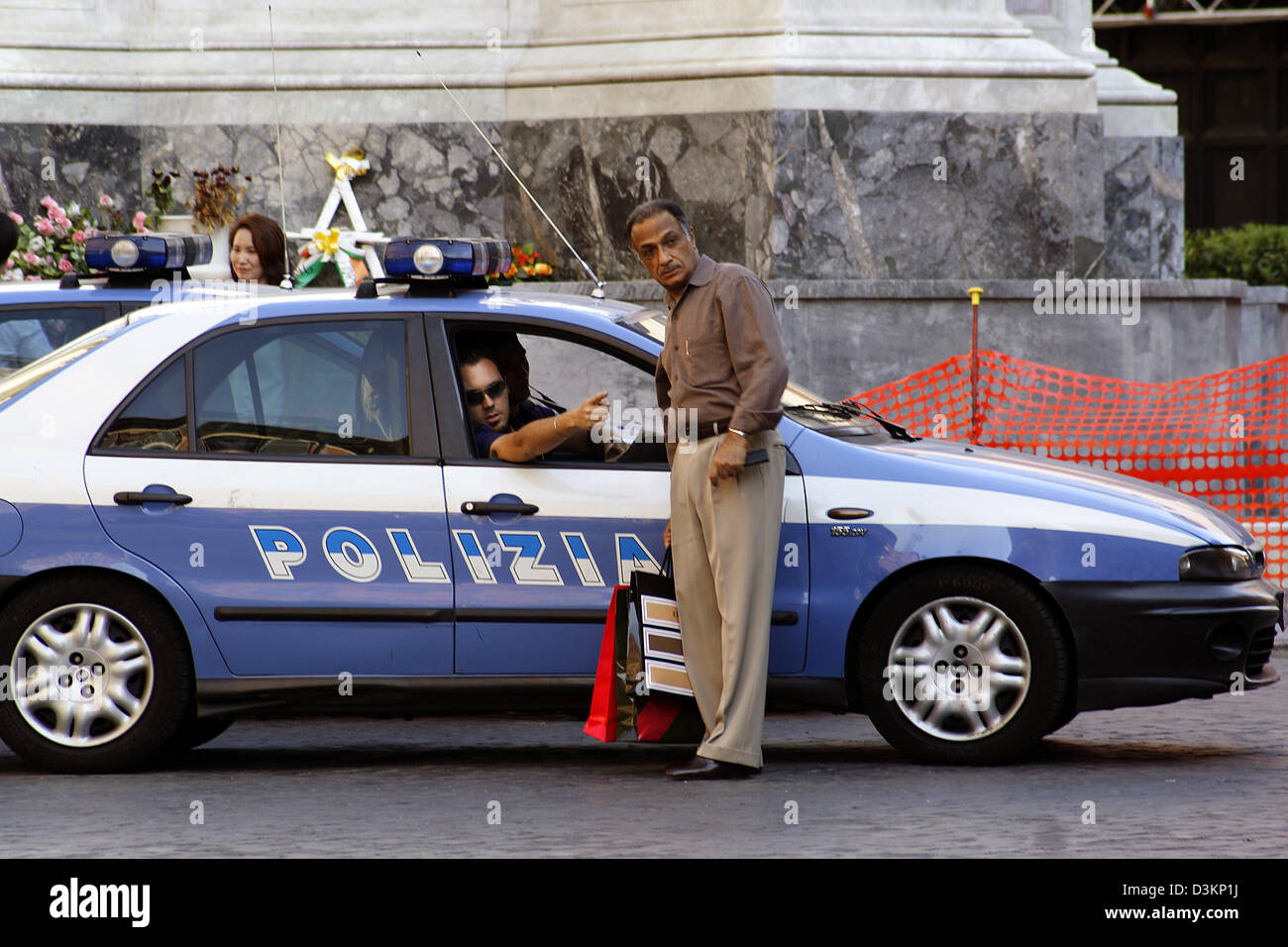 Human interest hum travel culture male police car italy hi-res stock ...
