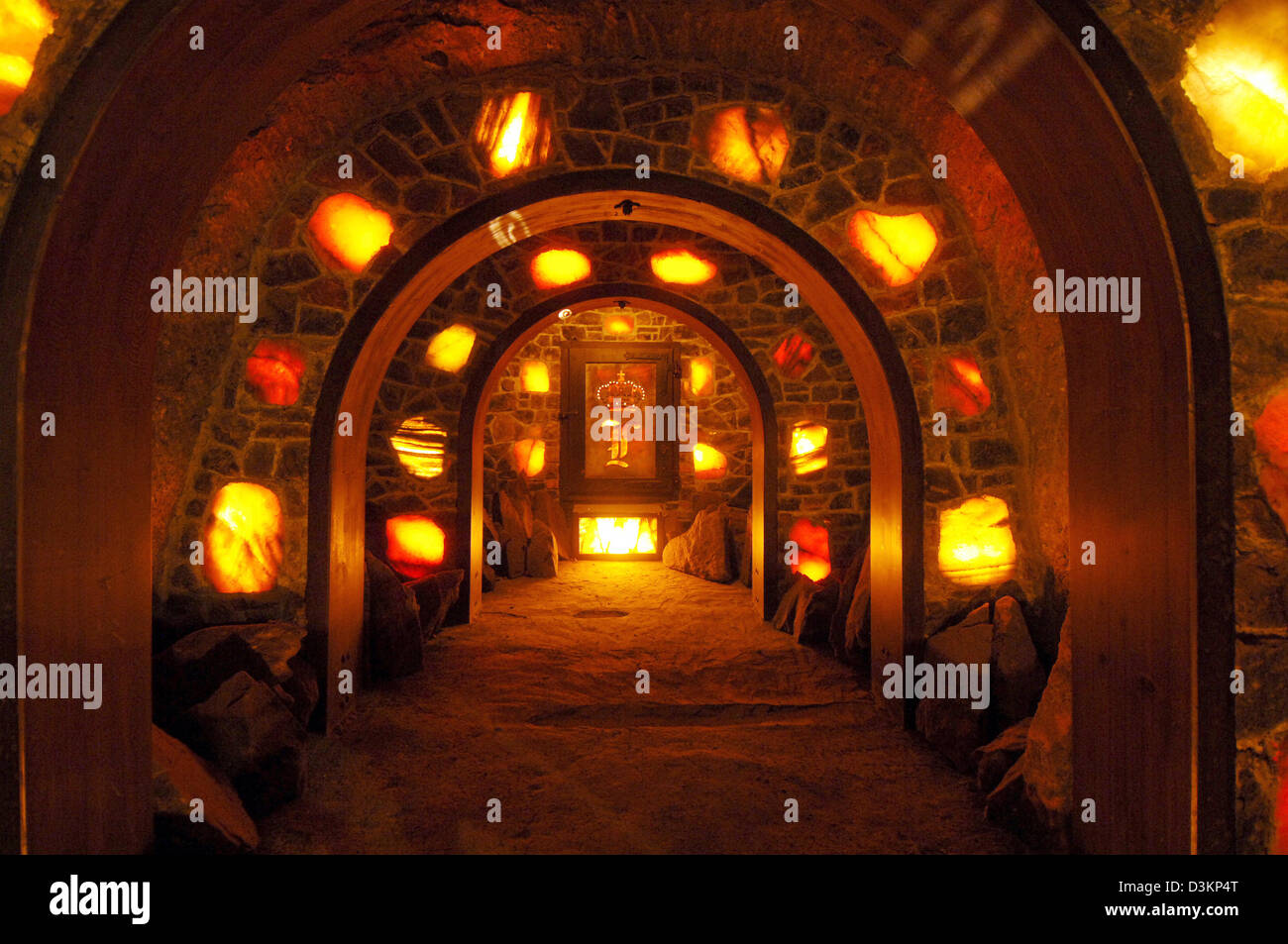 (dpa) - The picture shows a colourful salt grotto dedicated to the ...