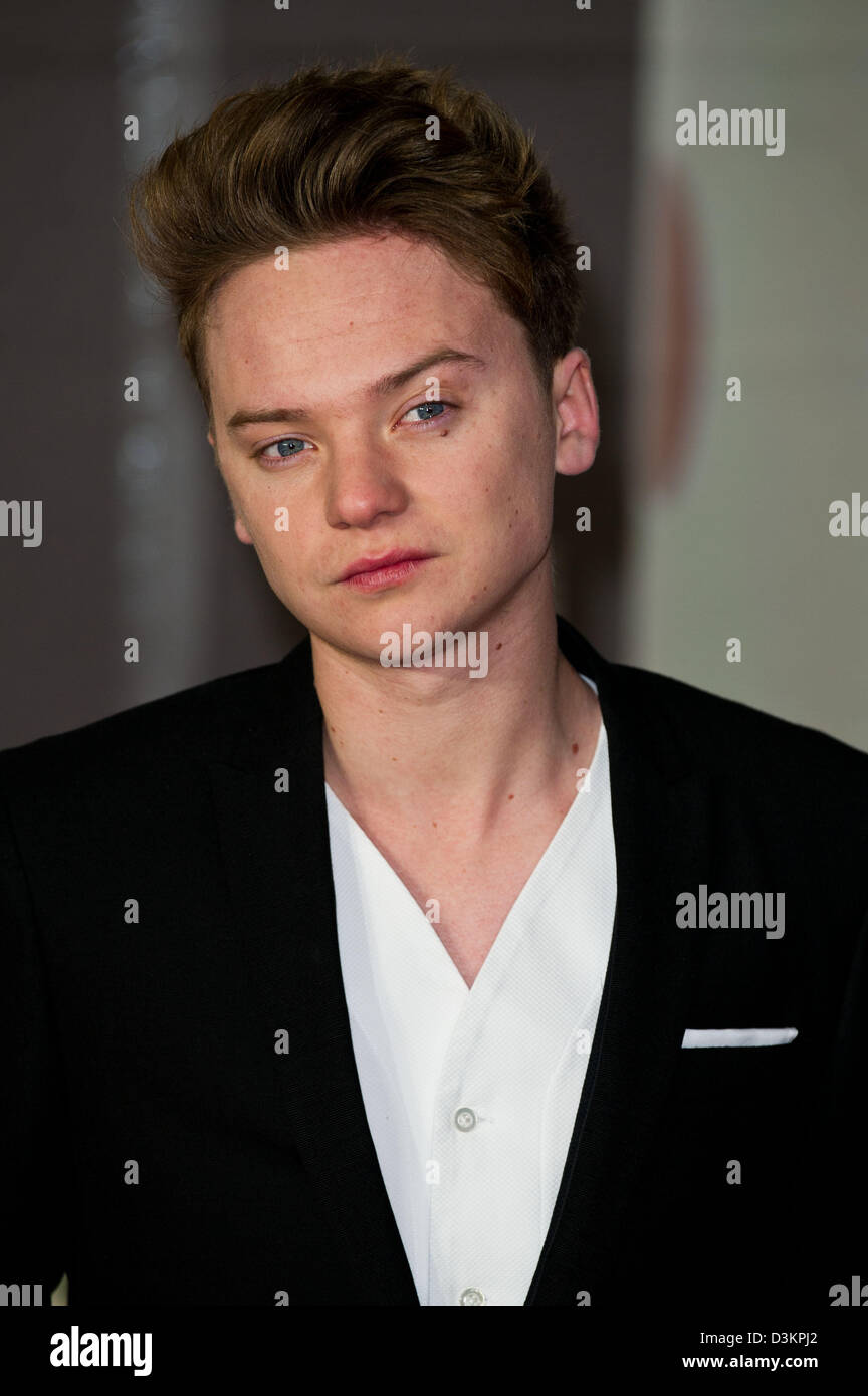 British singer Conor Maynard arrives at the Brit Awards 2013 at O2 ...