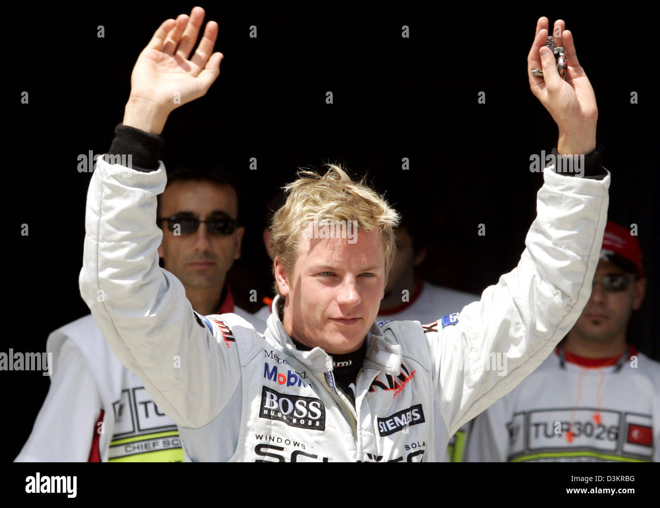 (dpa) - Finnish Formula One driver Kimi Raikkonen of McLaren Mercedes ...