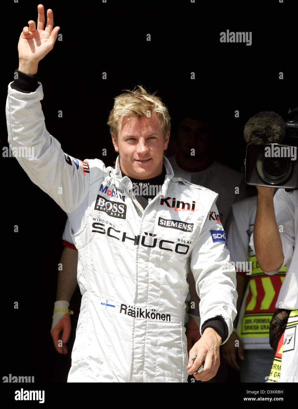 Sports spo motor racing male gesture facial expression smiling raised ...